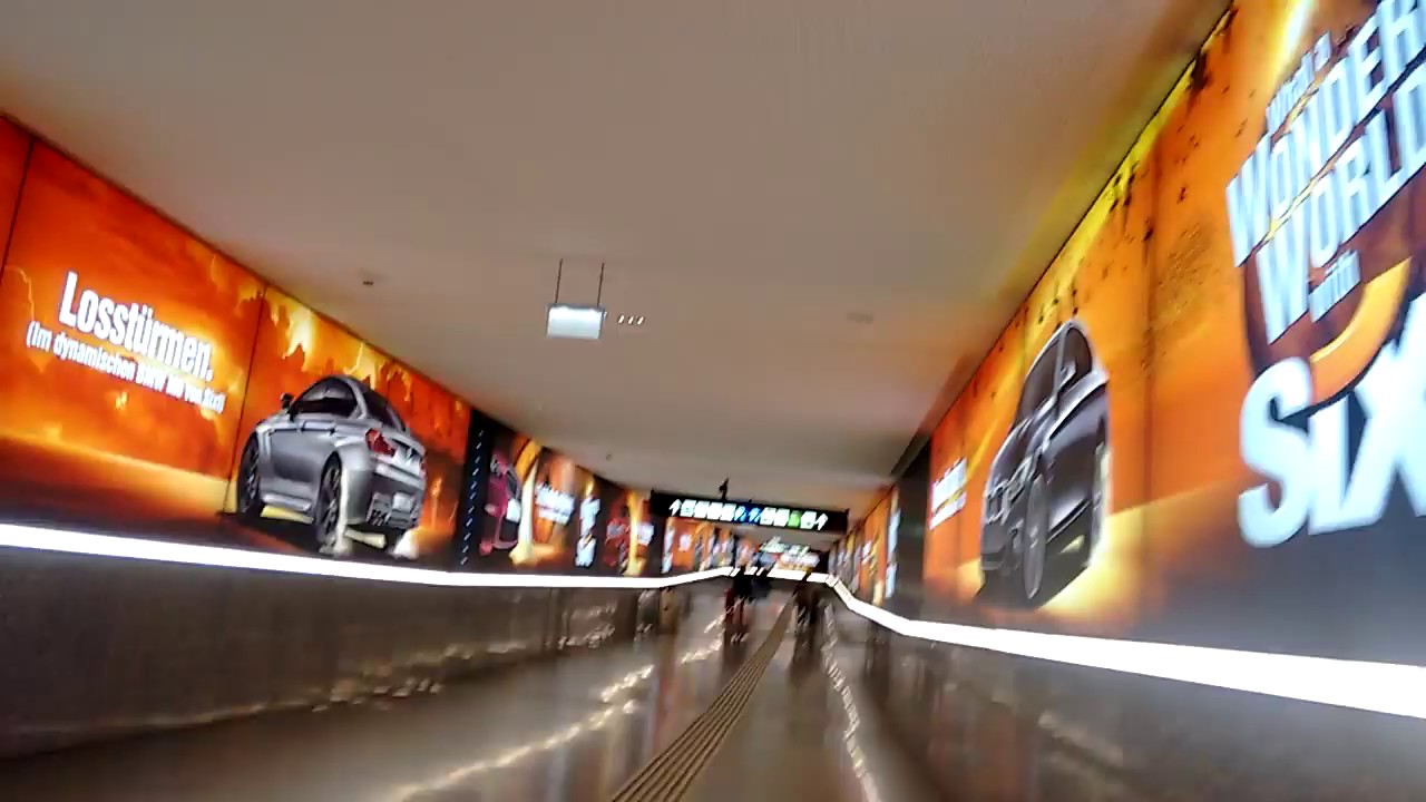 Vienna Airport - Proceed to Train (S7) / Flughafen Wien - YouTube