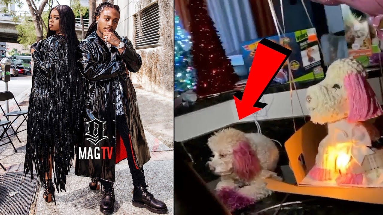 Jacquees & Dreezy Link Up To Celebrate Her Dogs B Day! 🐶 - YouTube