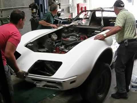 C3 Corvette (1969 Coupe) Body Removal - YouTube