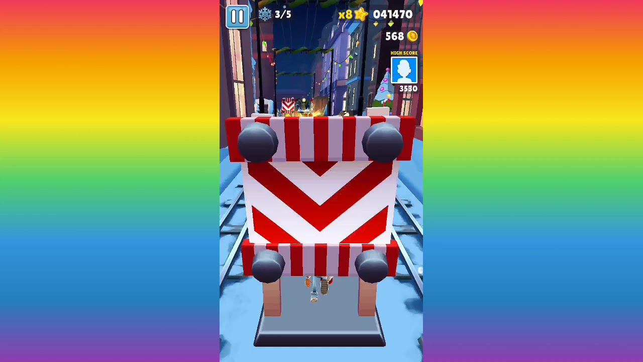 Subway Surfers (gameplay) ( getting all three spray cans gold silver ...