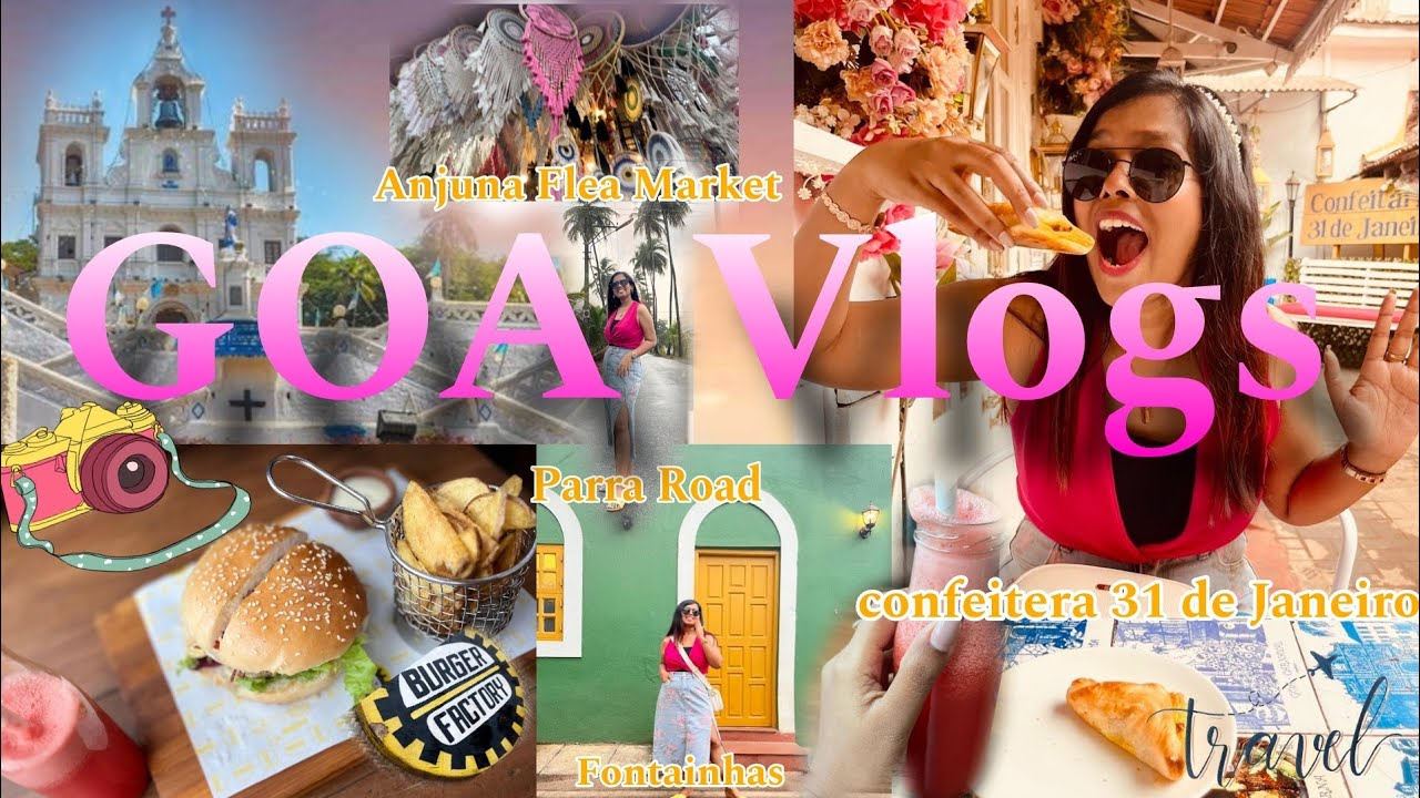 GOA Vlog Pt 2 || Exploring Cafés ( Burger Factory,Aura cafe, Fontainhas ...