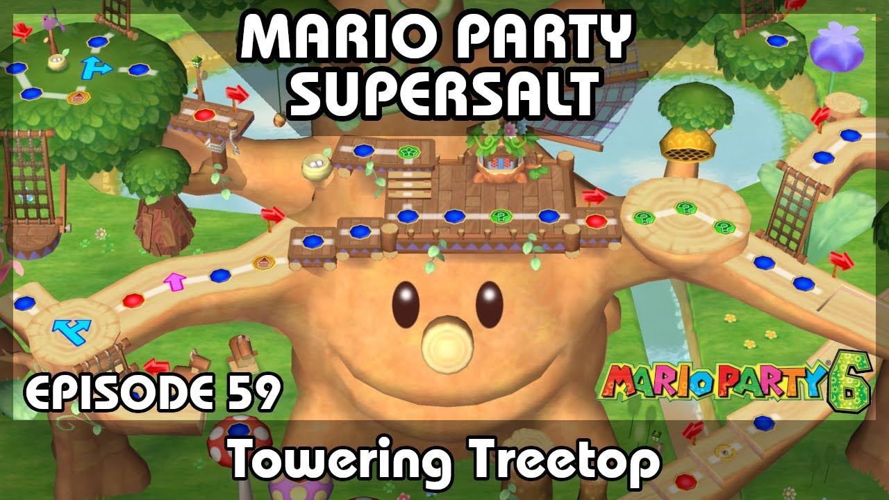Mario Party SuperSalt #59: Towering Treetop - Mario Party 6 - YouTube