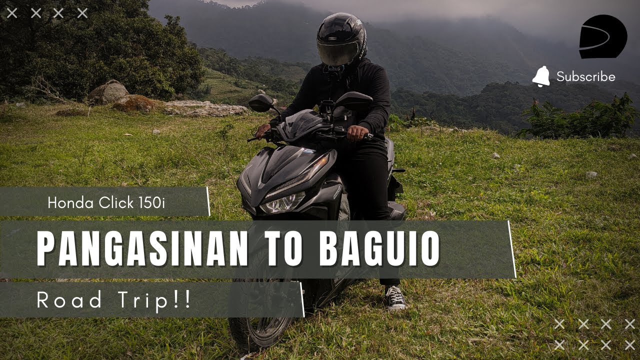 Baguio City Motorcycle Ride via Marcos High-way | Honda Click 150i ...
