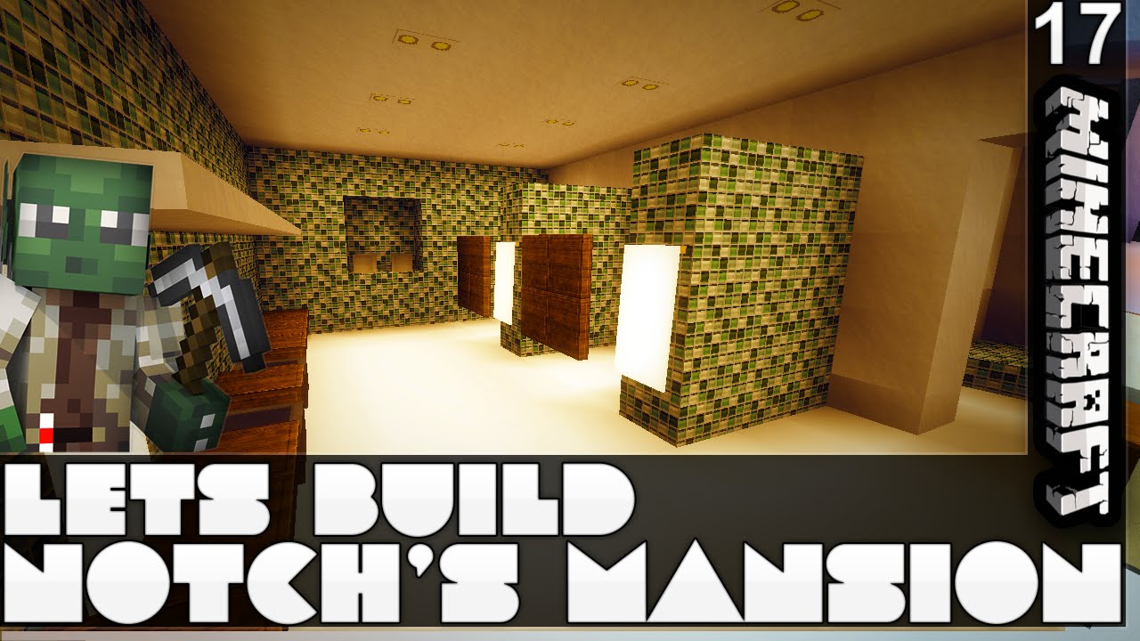 Notch's LA Mansion | Minecraft Let's Build | E17 - YouTube