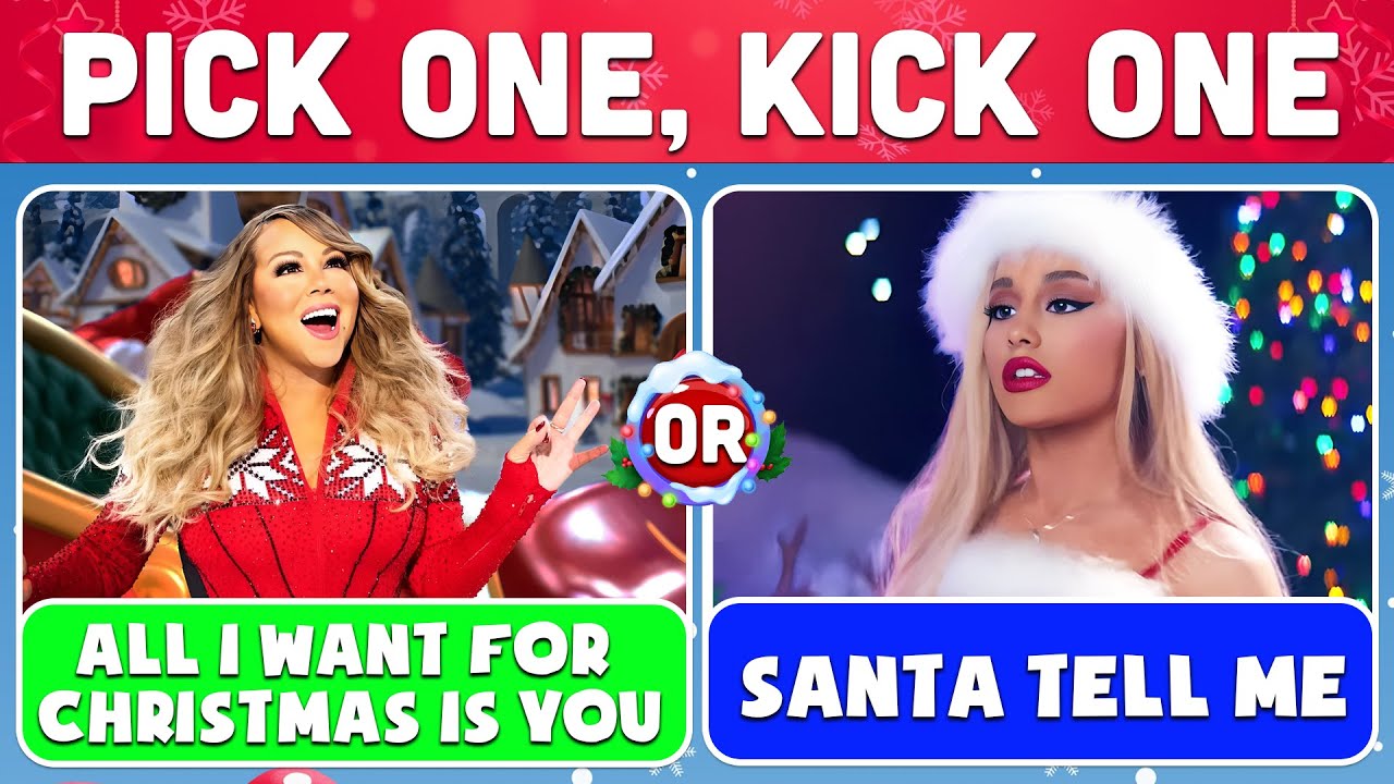 Pick One Kick One 🎅 Most Popular Christmas Songs🎶 🎄Music Quiz - YouTube
