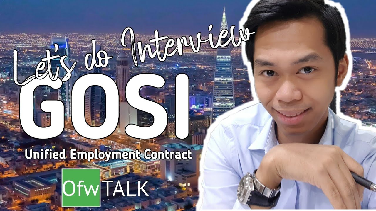 LET'S DO INTERVIEW | GOSI Unified Employment Contract | New Labor ...