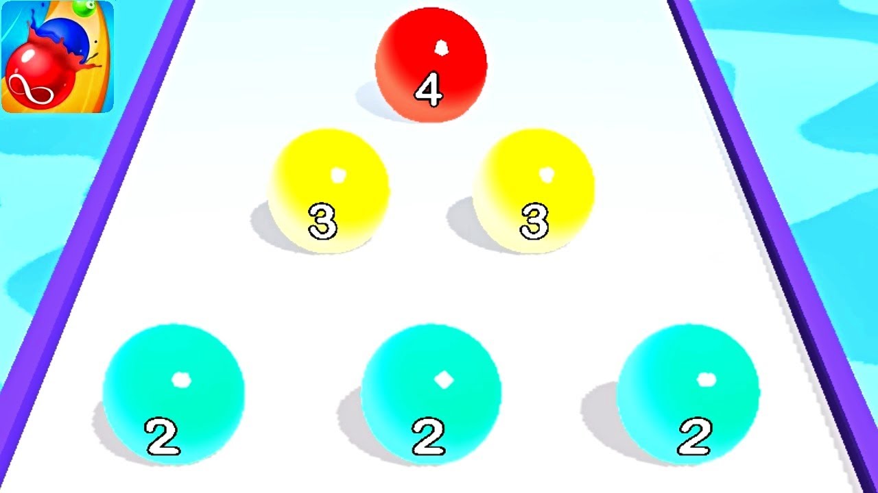 Merge Ball Race - Ball Merge 2048 Game ! All Levels Gameplay (168-171 ...