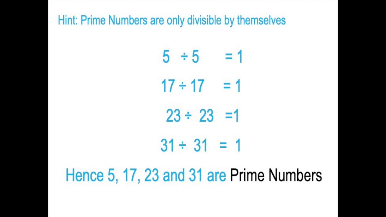 Prime Numbers made easy for kids - YouTube