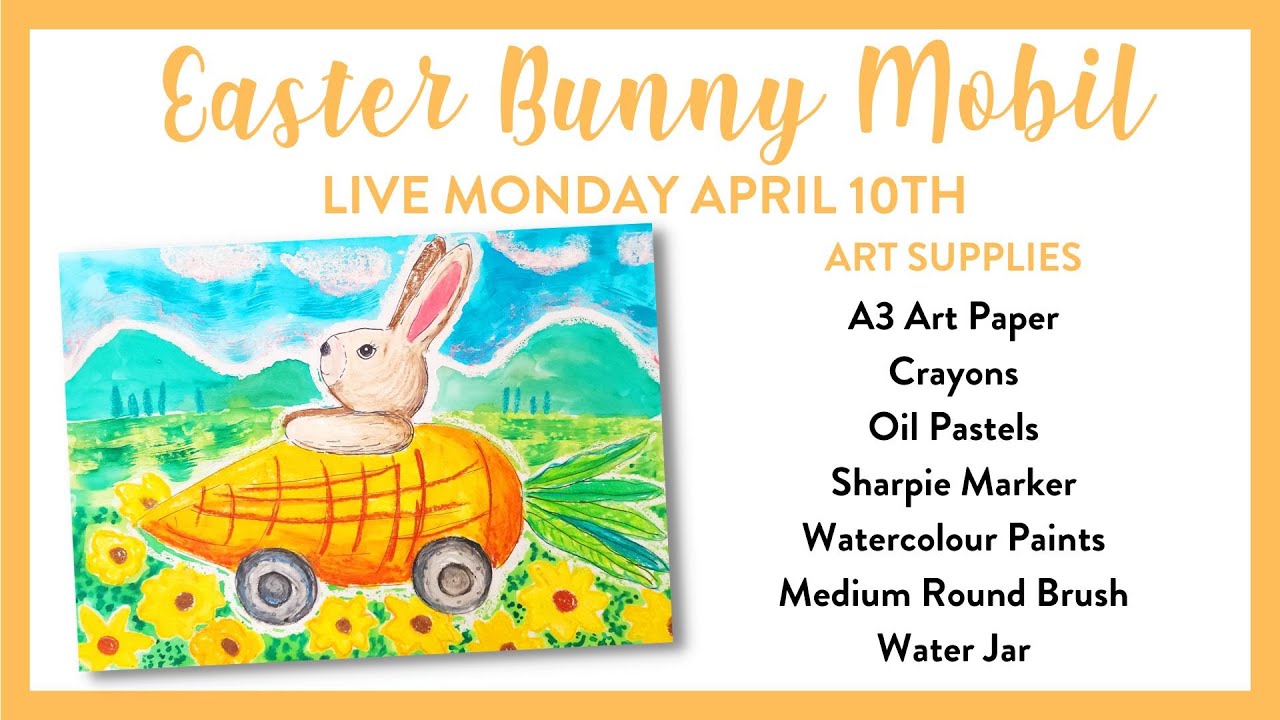 Live Easter Art Class: How to Draw a Bunny - YouTube