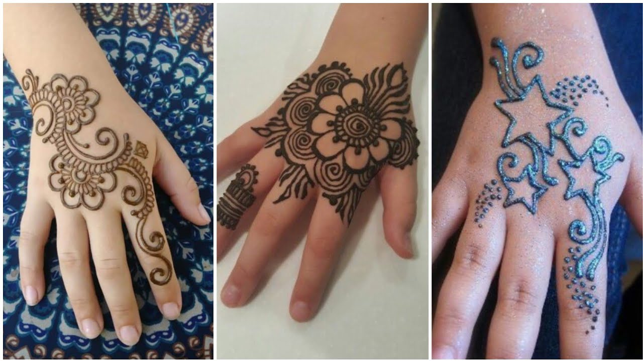 baby mehndi design || baby girls mehandi design - YouTube