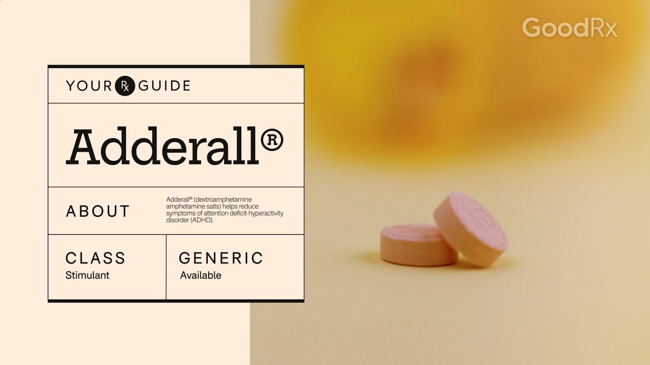 Adderall: How It Works, How to Take It, and Side Effects | GoodRx - YouTube