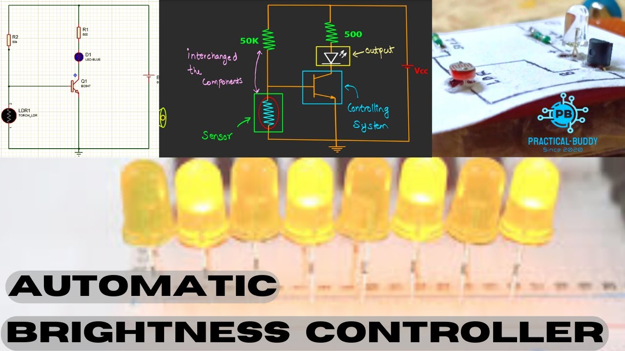 Automatic Brightness Controller using BJT & LDR Sensor | #bjt # ...