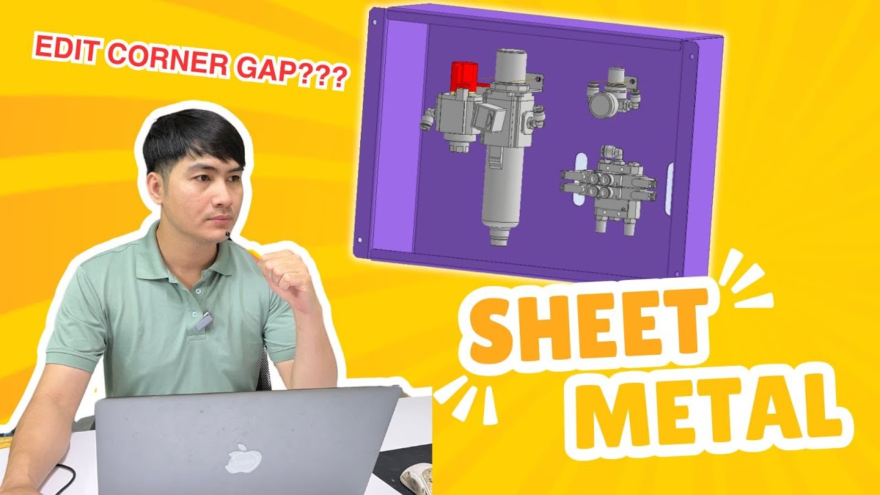 Thiết kế máy tiểu học | Dùng Inventor Sheet Metal Corner Gap vẽ Box khí ...