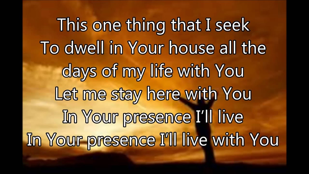 THIS ONE THING BY PLANETSHAKERS WITH LYRICS - YouTube