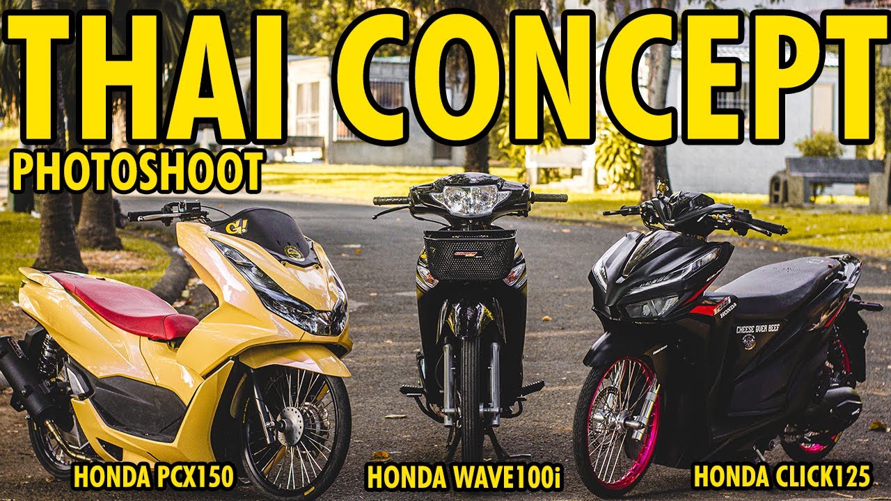 THAI CONCEPT Honda PCX | Honda Click 125i | Honda Wave 125i PHOTOSHOOT ...