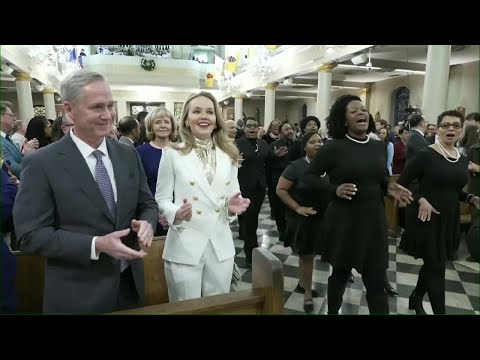 Mayor- Elect Helena Moreno arrives to Inauguration Mass