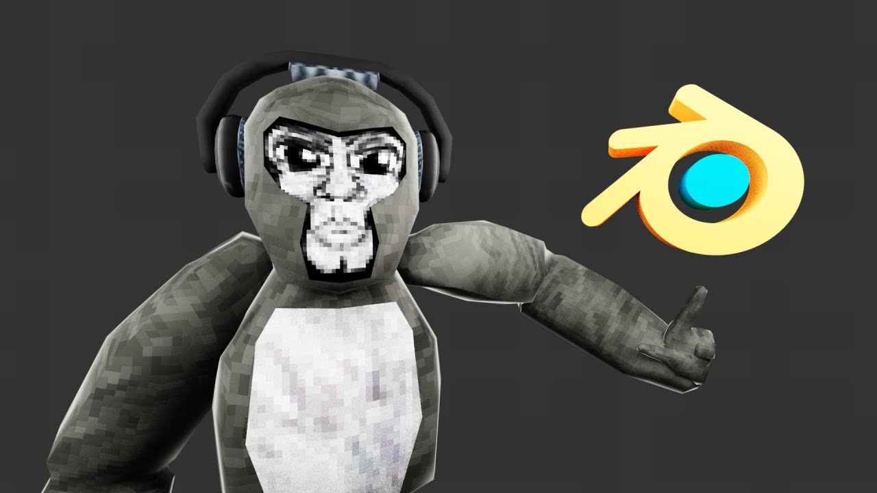 How To Make Good Gorilla Tag Blender Thumbnails in 2024 - YouTube