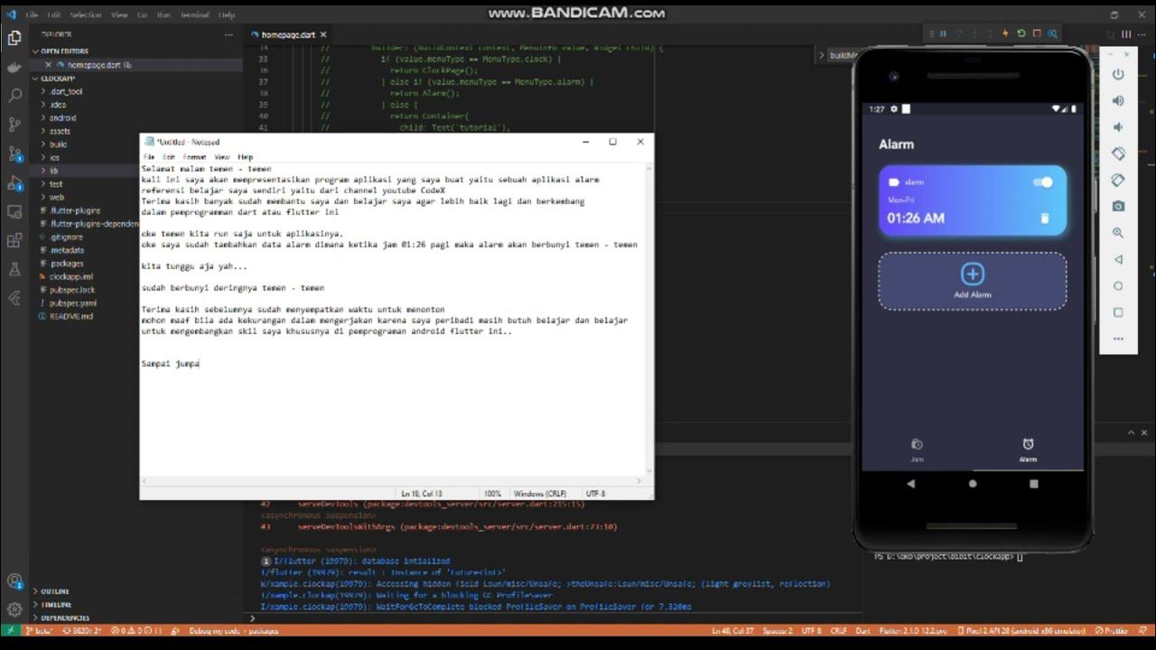 HOW TO BUILD ALARM APLICATION WITH FLUTTER - YouTube
