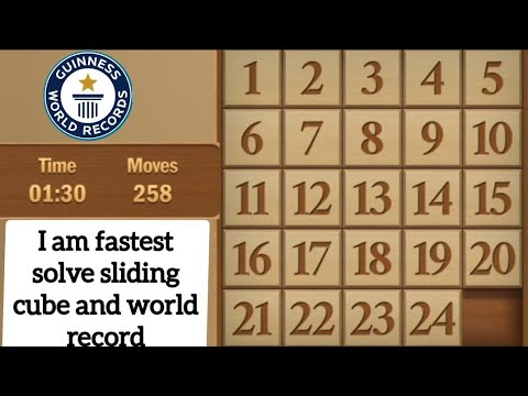 How to solve 3×3 sliding number puzzle cube || world record to fastest ...