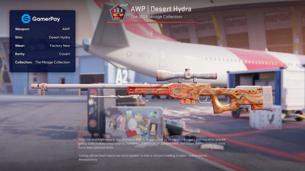 CS2 - AWP | Desert Hydra (Factory New) - Skin Showcase - YouTube