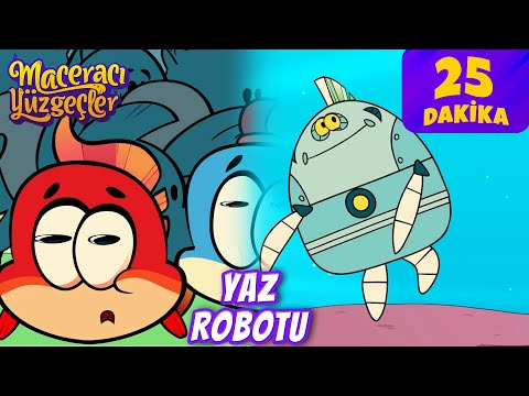 🌞🤖🤩Sıcaklara çözüm yaz robotu | Maceracı Yüzgeçler Kolaj