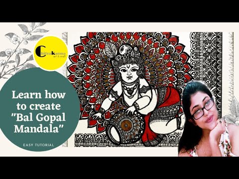 Gopal Mandala || Sri Krishna Mandala || Easy Pattern Mandala ...
