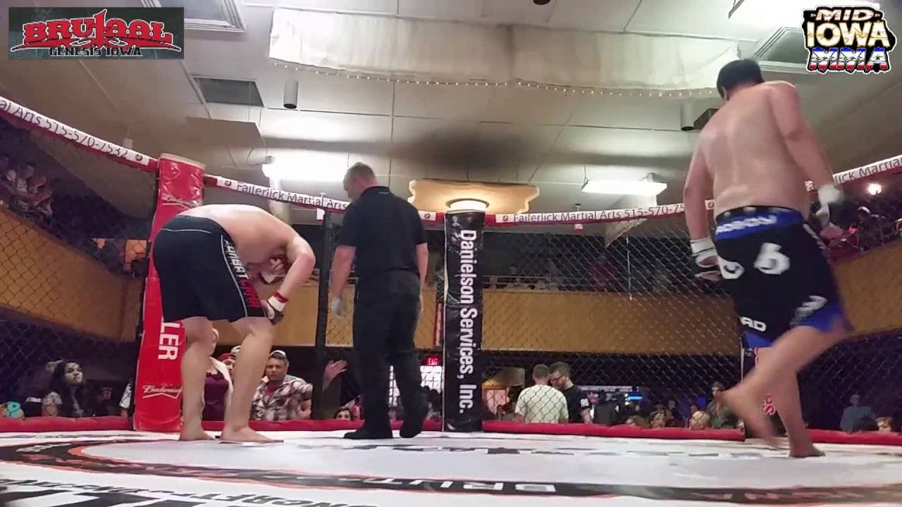 Bryce Eubanks vs Justin Stuart - Brutaal Genesis Iowa MMA Fight - YouTube