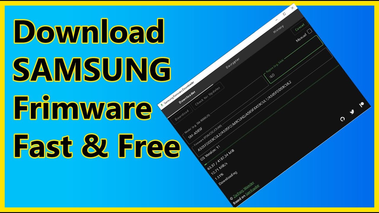 How to download samsung phones firmware fast and flash - YouTube