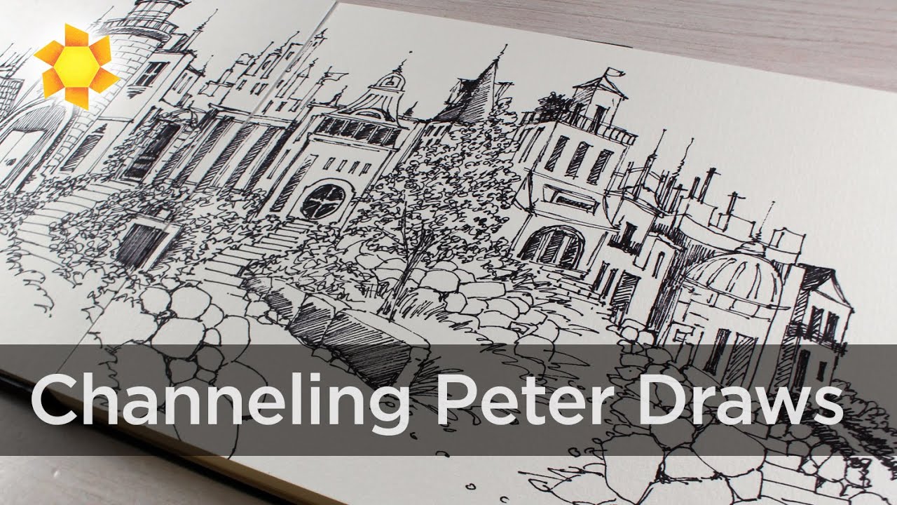 Drawing like 'Peter Draws' - YouTube