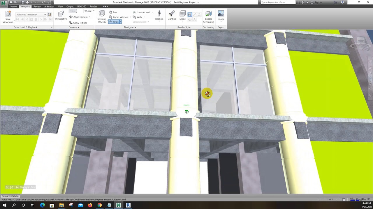 13 How to create Save Viewpoint and Animation in Navisworks - YouTube