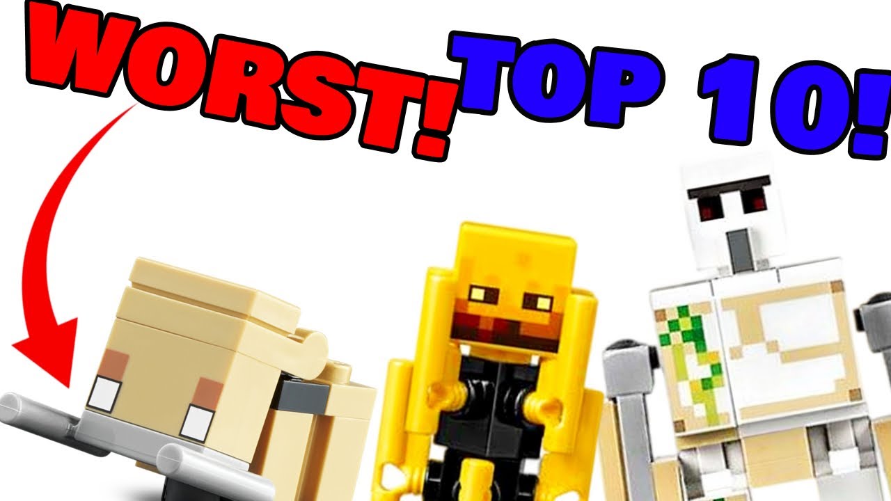TOP 10 WORST Lego Minecraft Minifigures Of ALL TIME! - YouTube