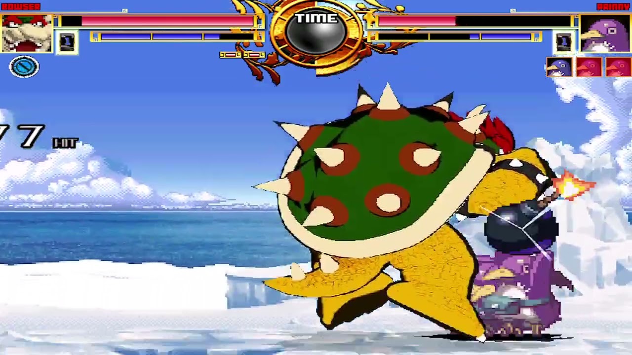 NICK54222 MUGEN: Bowser VS Prinny 4X - YouTube