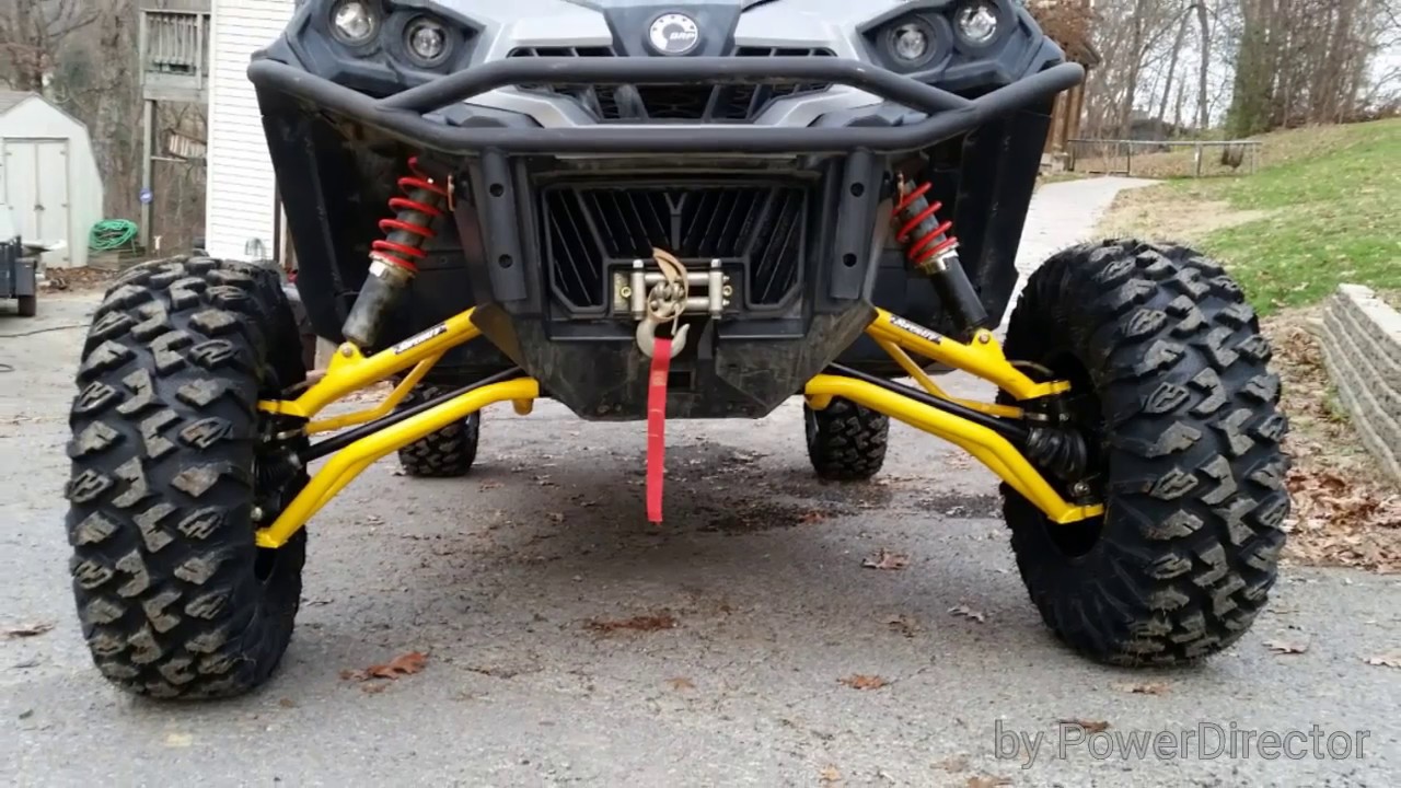CRAZY!!!!! Can am Commander Max lifted on 30s - YouTube