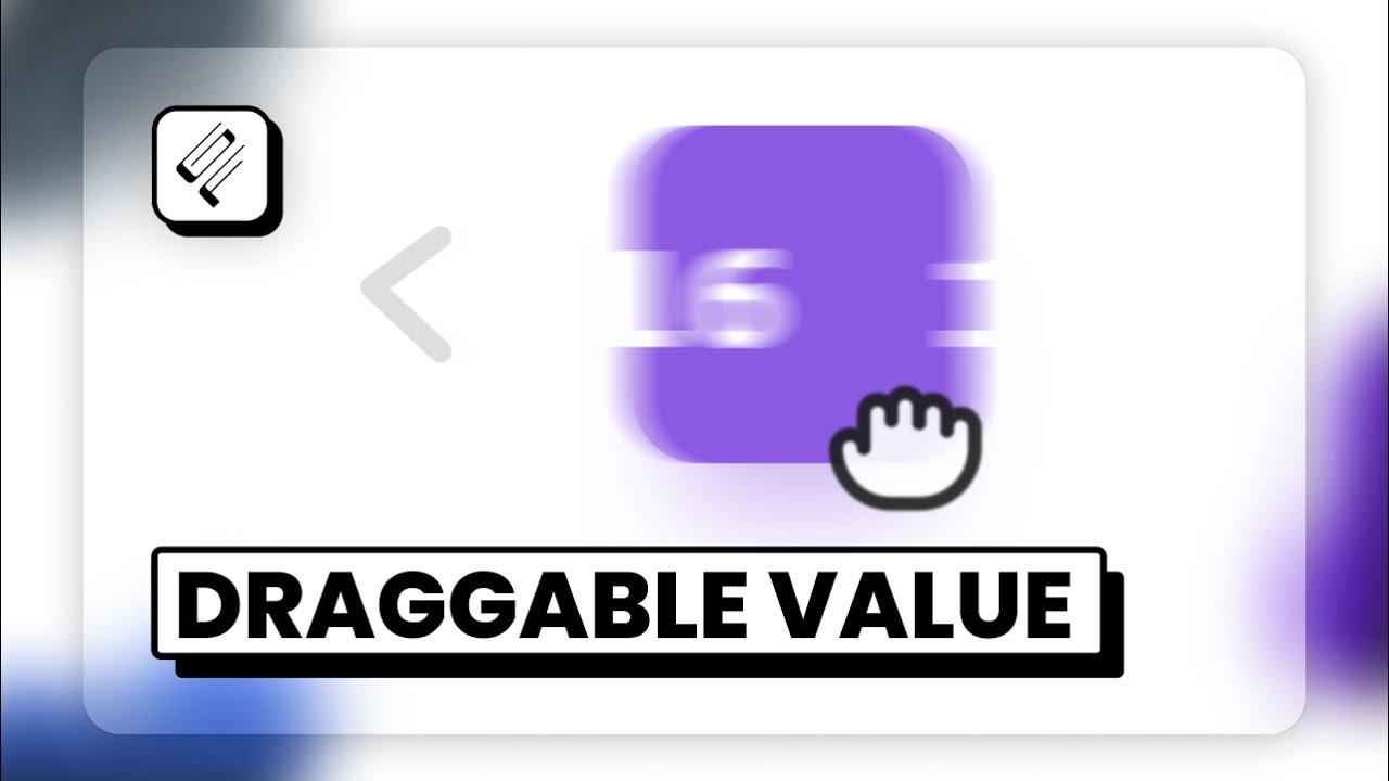 Build a Draggable Value Picker | CSS / JS | GraphFix - YouTube