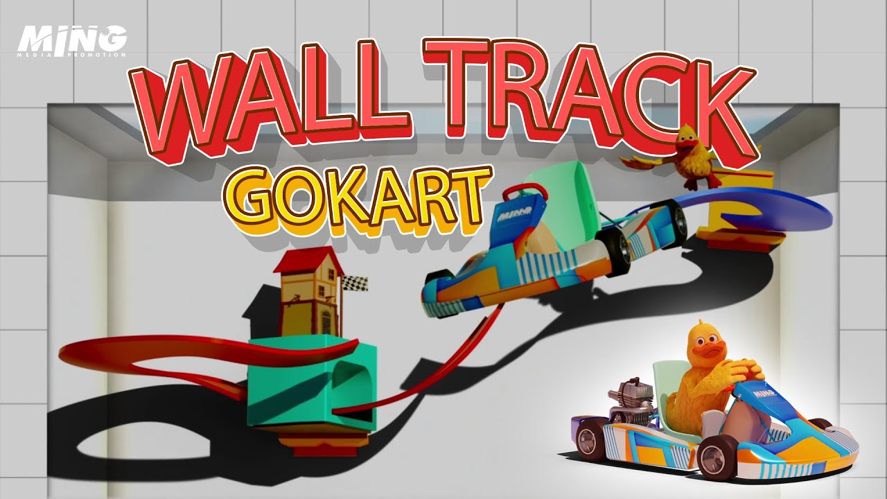 3D ANAMORPHIC VIDEOTRON / LED SIGNAGE - WALL TRACK GOKART - YouTube