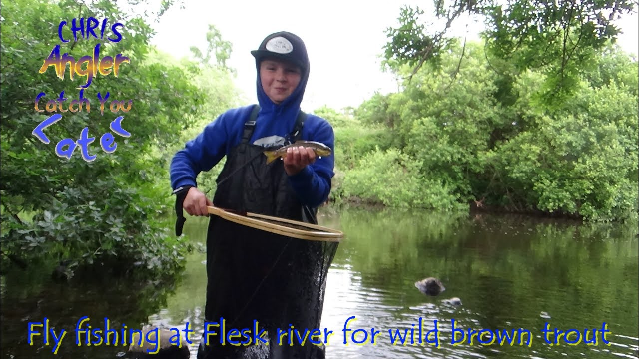Fly fishing at Flesk river for wild brown trout, Co-Kery, Ireland - YouTube