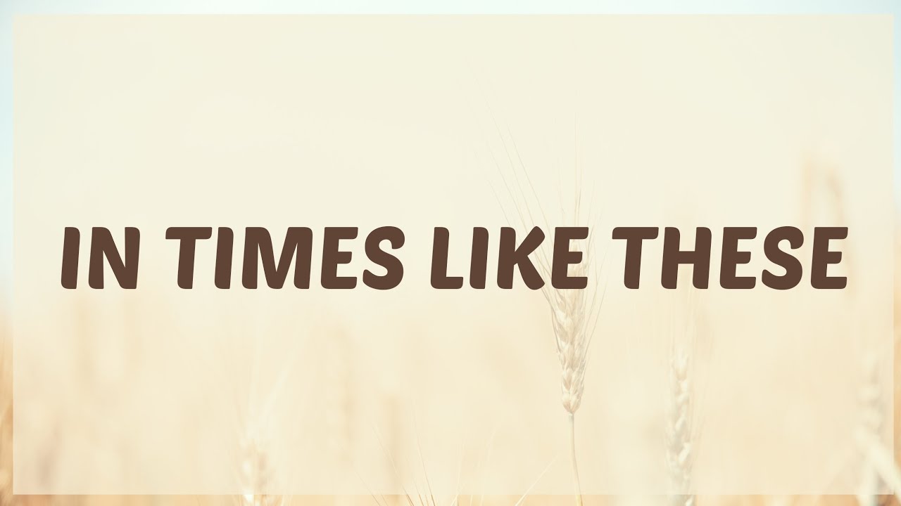 In Times Like These | Hymn | Piano accompaniment - YouTube