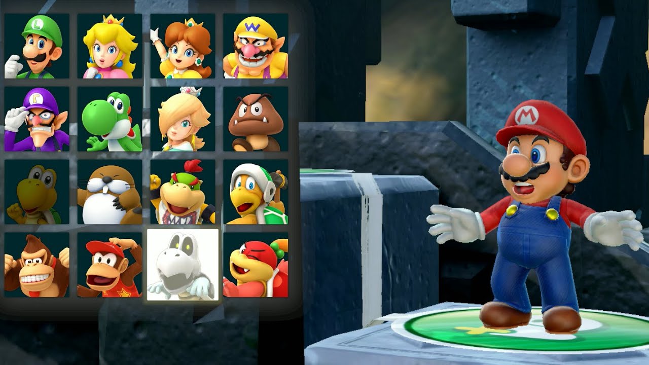 Super Mario Party - Mario vs Bowser vs Shy Guy vs Boo - Whomp's Domino ...