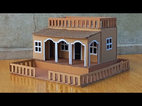 How To Make Cardboard House | make a simple @ easy house - YouTube