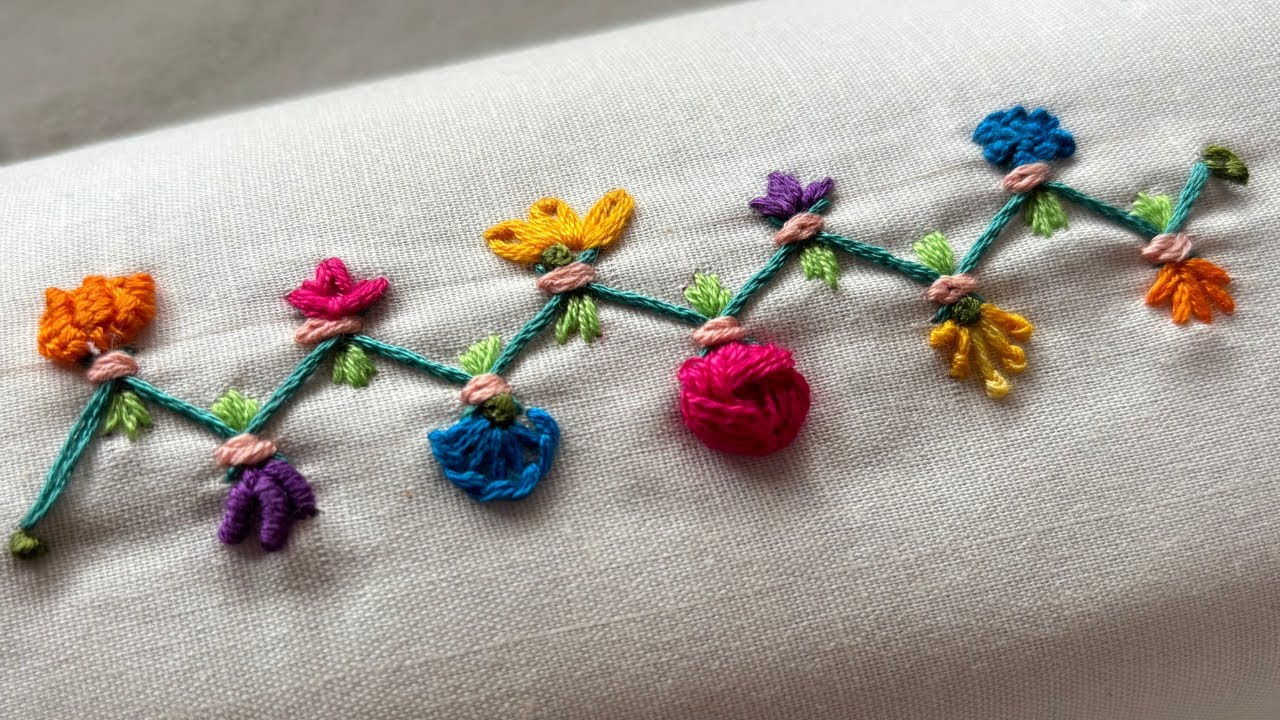 HAND EMBROIDERY DESIGNS - TOP 10 Most Useful Hand Embroidery Stitches ...