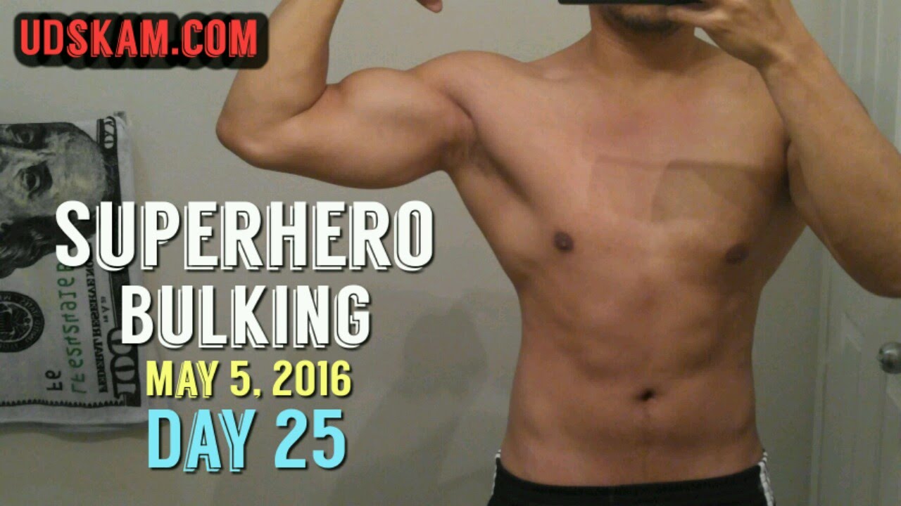 Kinobody SuperHero Bulking Day 25 - Intermittent Fasting Muscle ...