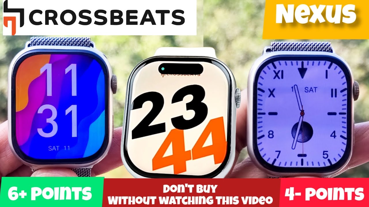 Chat GPT Smartwatch With Amoled display | Apple series 9 looks | Crossbeats Nexus | Buy or not 🚫 ...