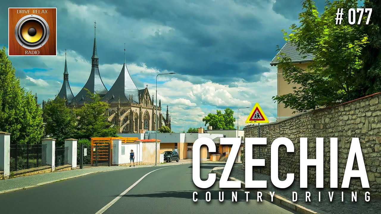 Czech Republic Driving Tour with Smooth Jazz 🎹 Czech Republic 4K HDR ...