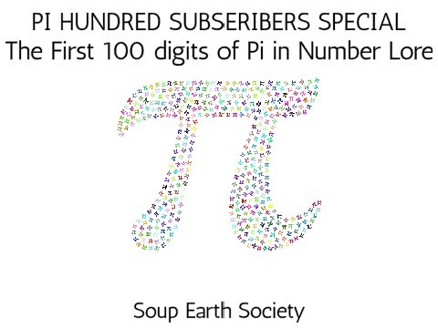 PI HUNDRED SUBSERIBERS SPECIAL: The First 100 digits of Pi in Number ...