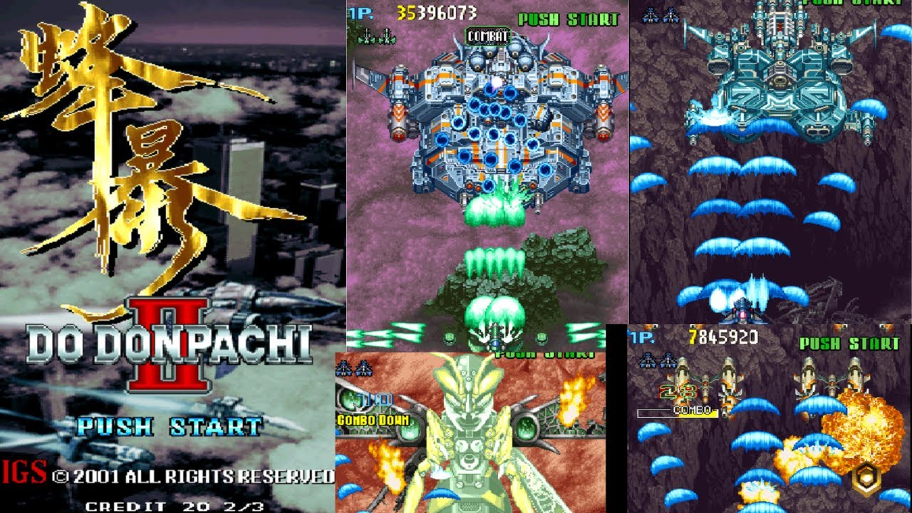 Dodonpachi II: Bee Storm Combat/Energy Mode 1CC, IGS PGM arcade PCB ...
