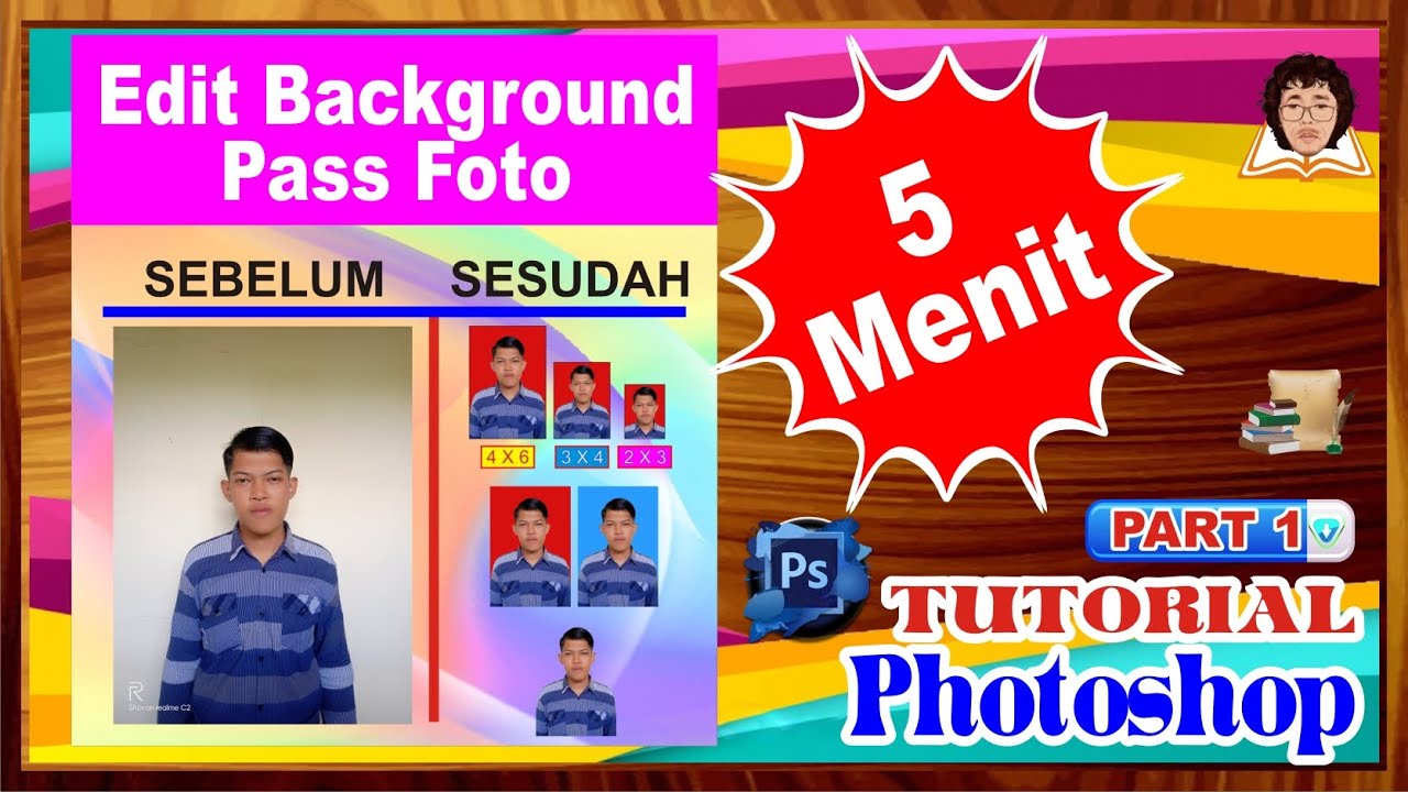 Cara Edit Background Pass Foto [Tutorial Photoshop #1] - YouTube