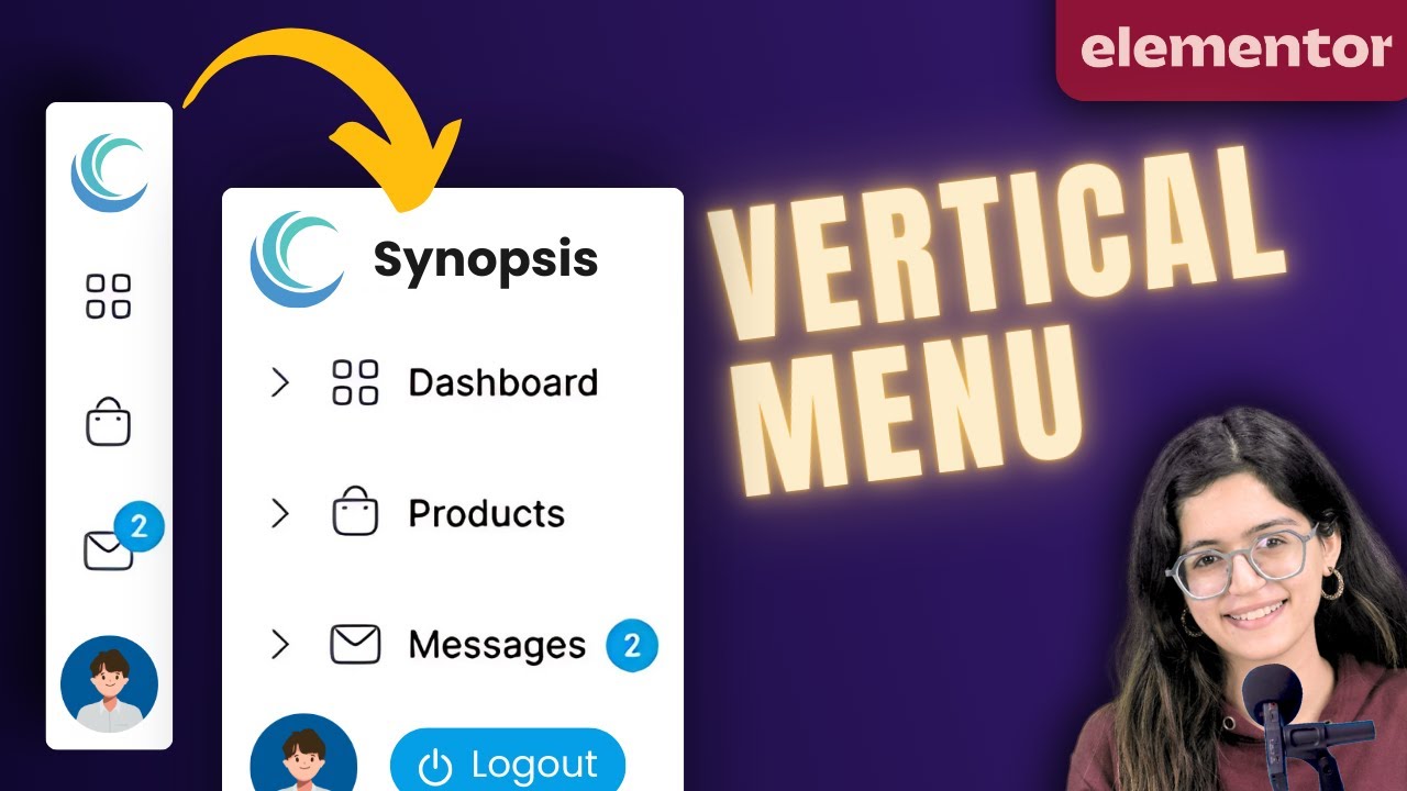 Responsive Vertical Menu in Elementor (FREE) - YouTube