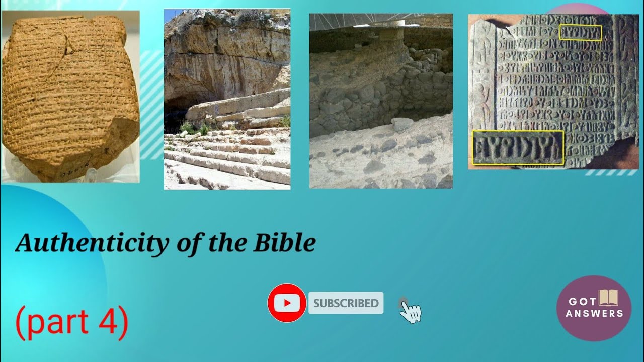 𝗔𝘂𝘁𝗵𝗲𝗻𝘁𝗶𝗰𝗶𝘁𝘆 𝗼𝗳 𝘁𝗵𝗲 𝗕𝗶𝗯𝗹𝗲 (part 4) || Archeological evidence|| Biblical ...
