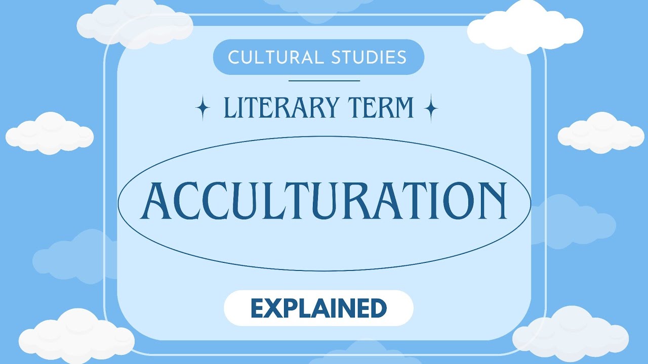 Acculturation in Cultural Studies - YouTube