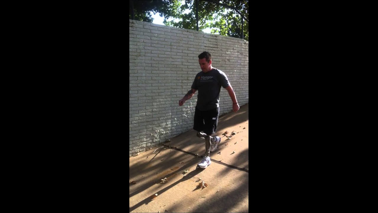 bilateral above knee amputee doing steep ramp at Hanger OKC - YouTube